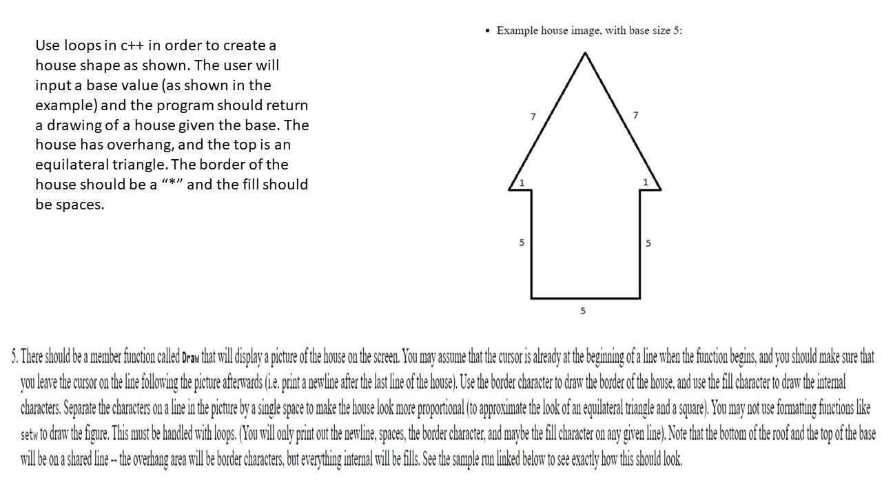 Solved • The roof of the house is an equilateral triangle o | Chegg.com