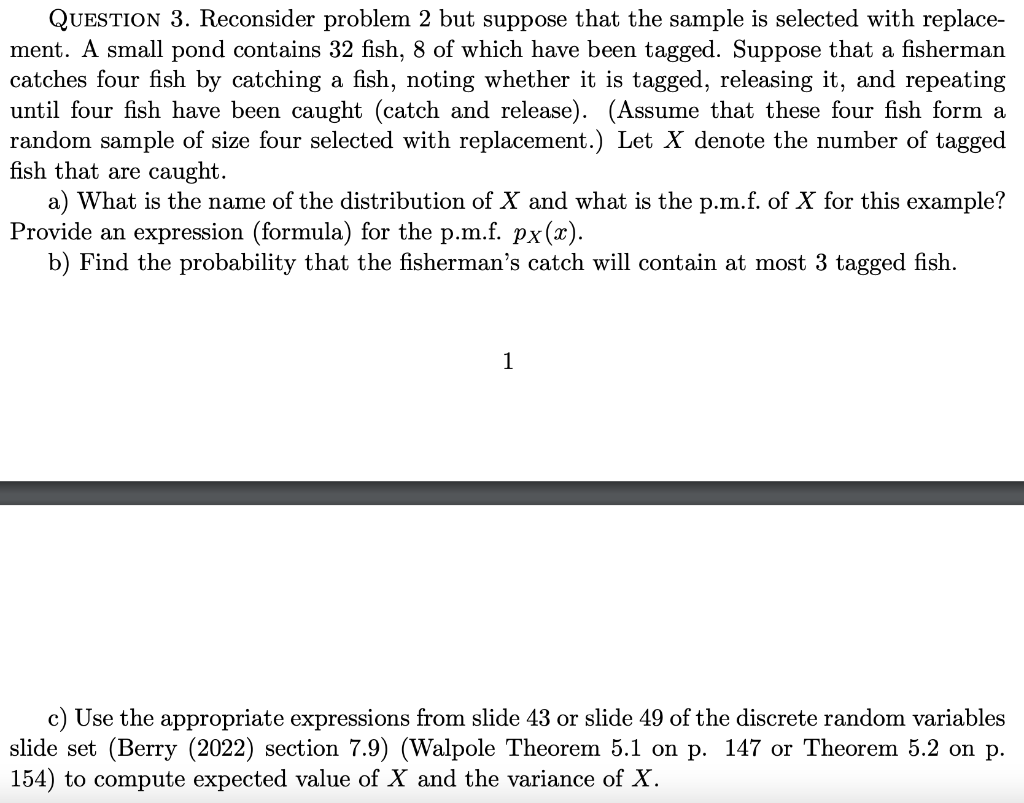 Solved QUESTION 3. Reconsider problem 2 but suppose that the | Chegg.com