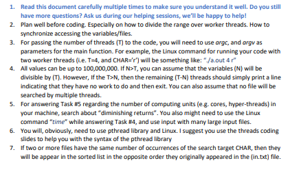 Solved 1. Read this document carefully multiple times to | Chegg.com