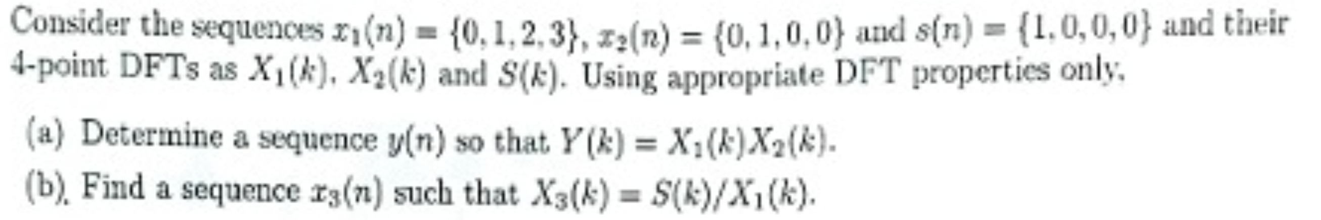 Solved Consider the sequences | Chegg.com