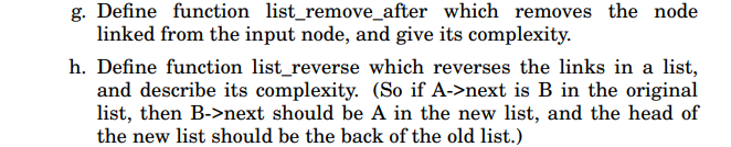 Solved g. Define function list_remove_after which removes | Chegg.com