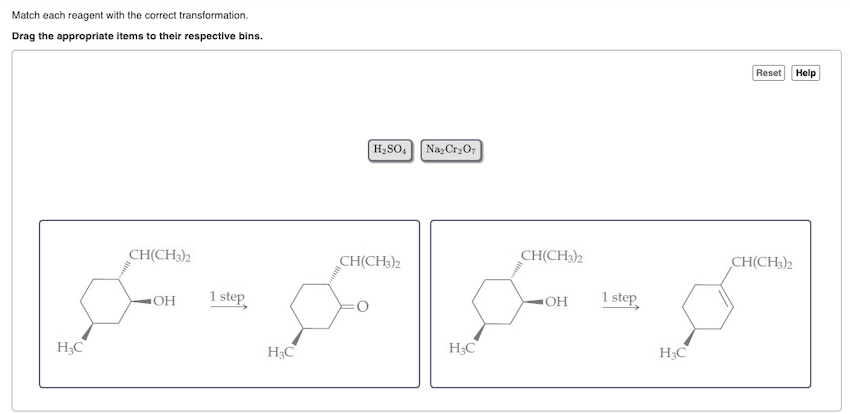 Solved Match each reagent with the correct transformation | Chegg.com