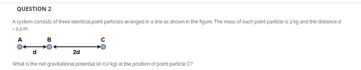 Solved QUESTION 2 A system consists of three identical point | Chegg.com