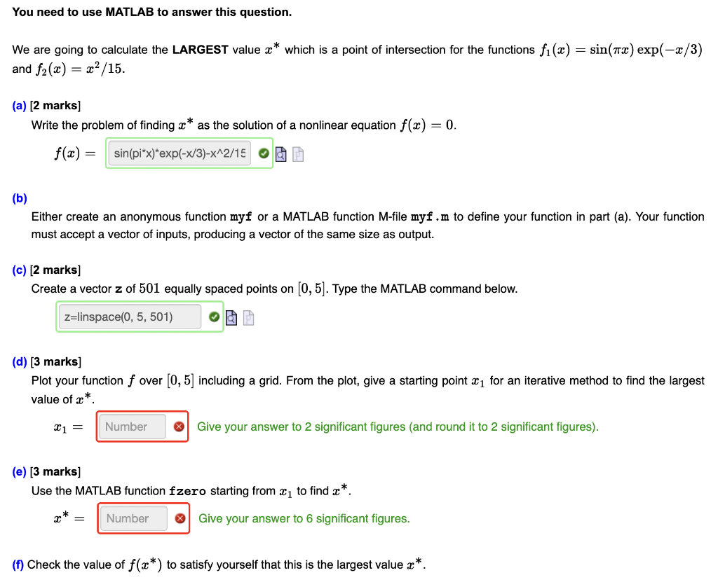 Solved You need to use MATLAB to answer this question. We | Chegg.com