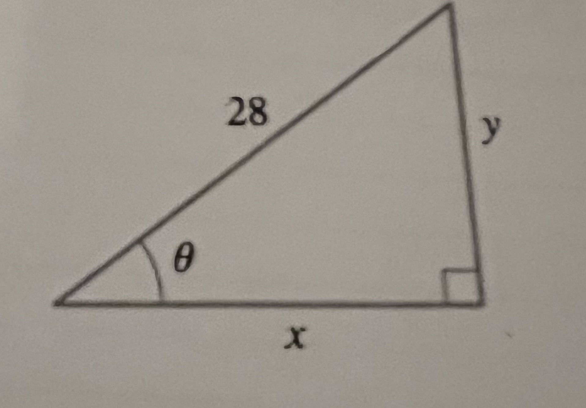 Solved Express x and y in terms of trigonometric ratios of | Chegg.com