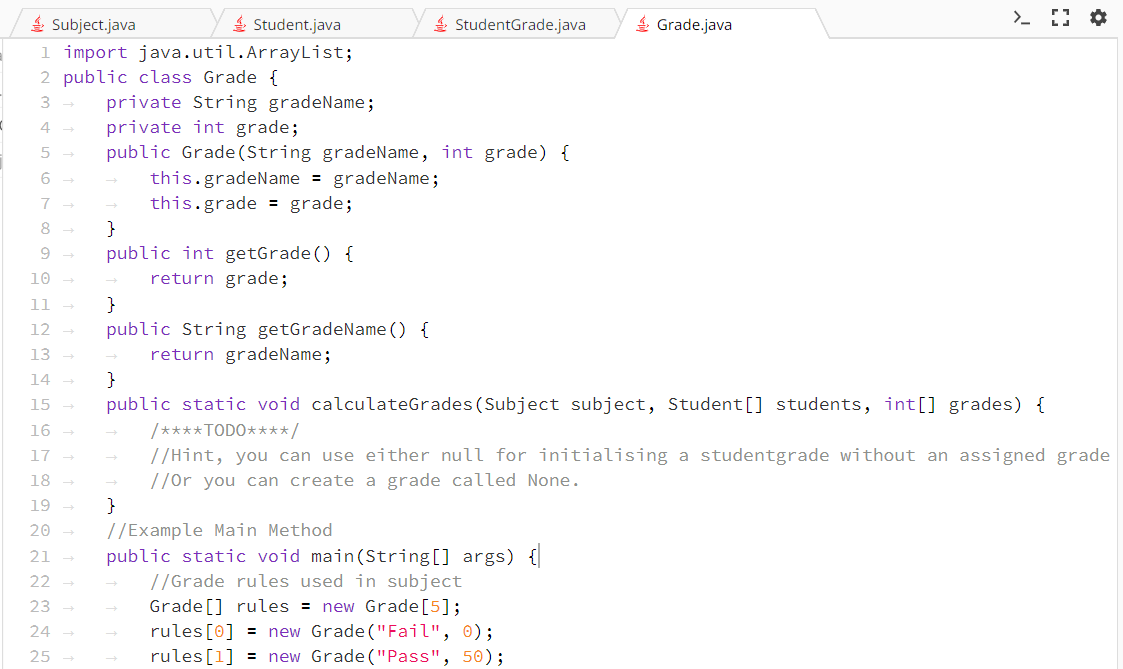 Solved Java8 programming, need to finish the | Chegg.com