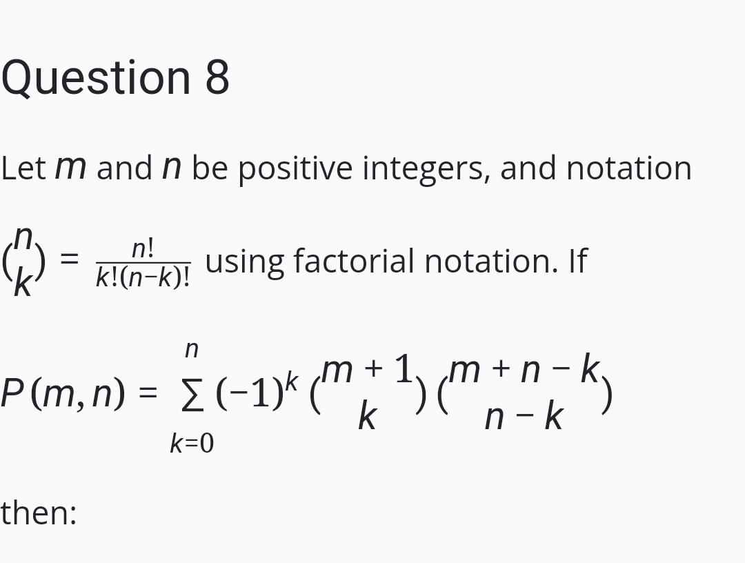 Solved Let m and n be positive integers, and notation | Chegg.com