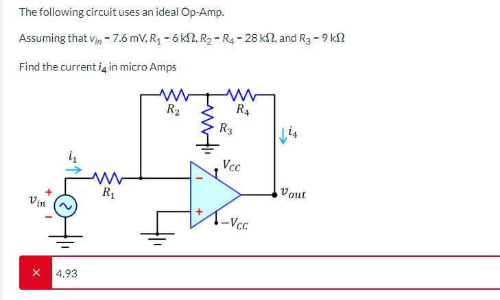 Solved The following circuit uses an ideal Op-Amp. Assuming | Chegg.com
