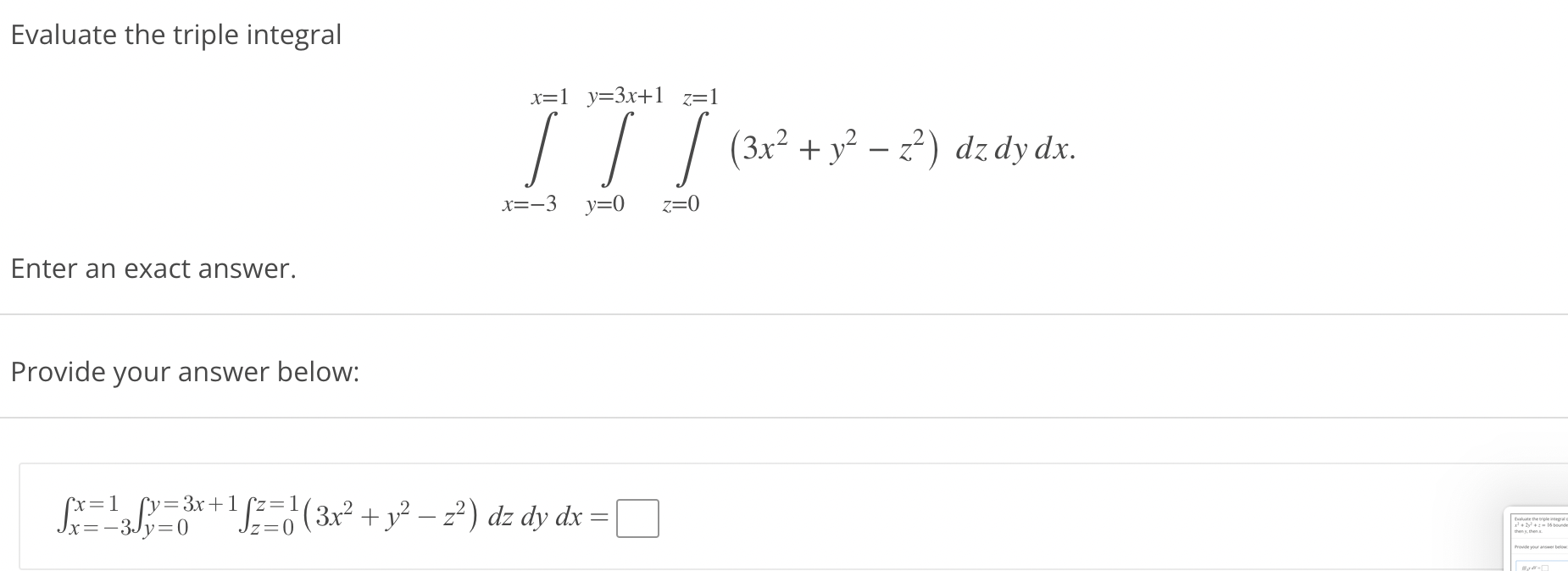 Solved Use Fubini's Theorem to set up an iterated double | Chegg.com