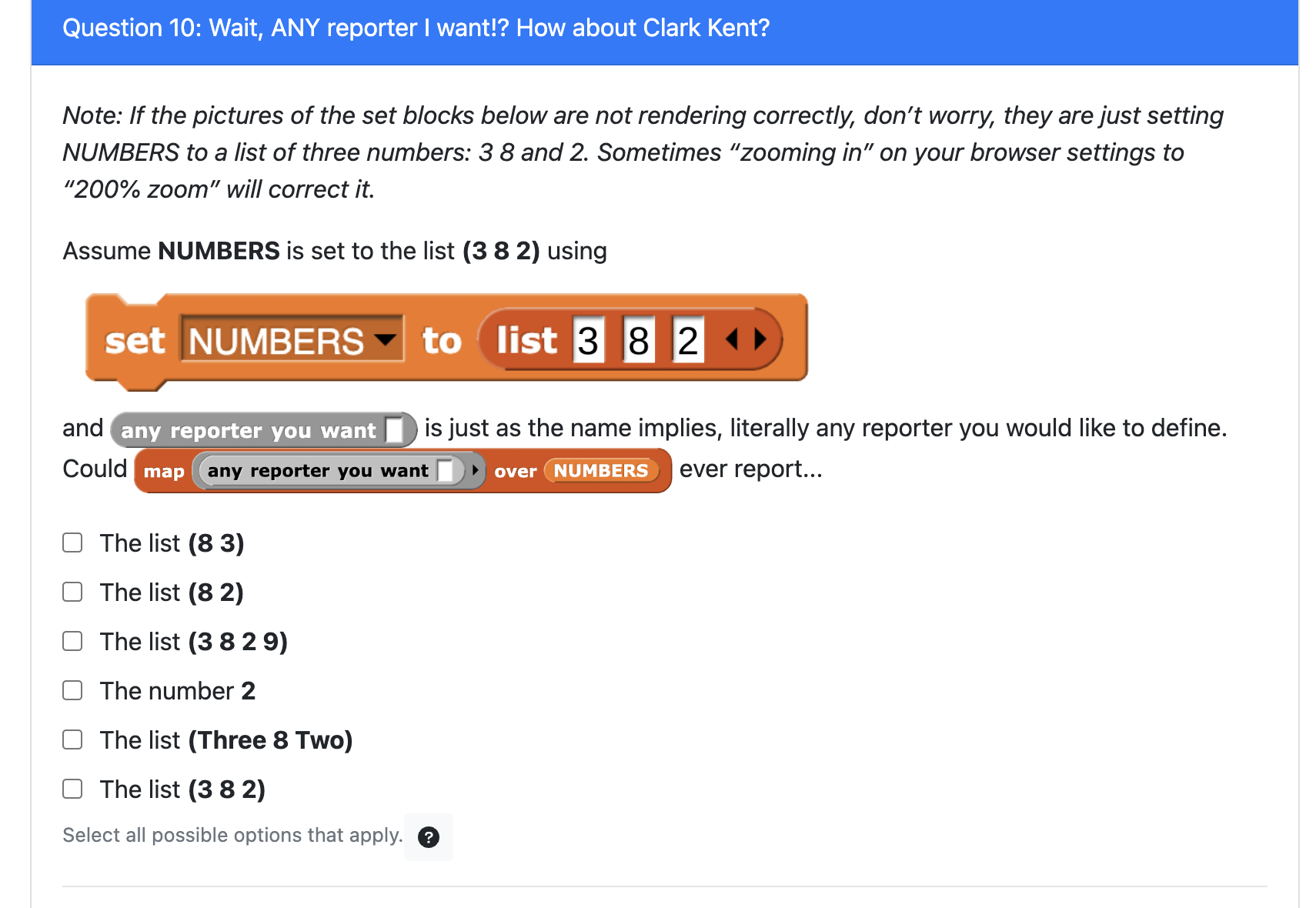 Solved Note: If the pictures of the set blocks below are not | Chegg.com