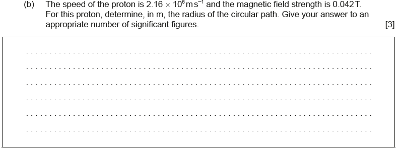 Solved 5. A proton moves along a circular path in a region | Chegg.com
