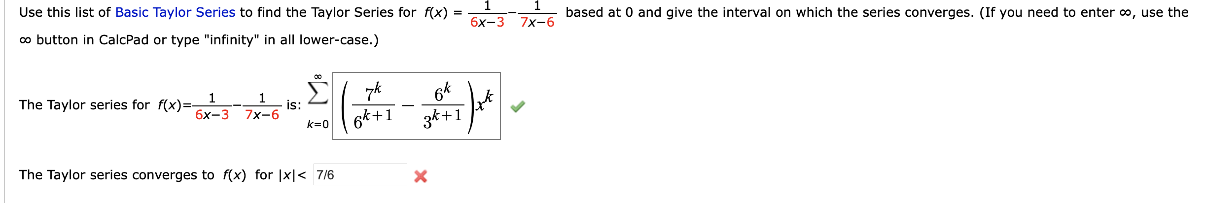 Solved Use this list of Basic Taylor Series to find the | Chegg.com
