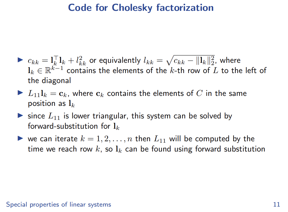 Solved 4.6. A more general version of the Cholesky | Chegg.com