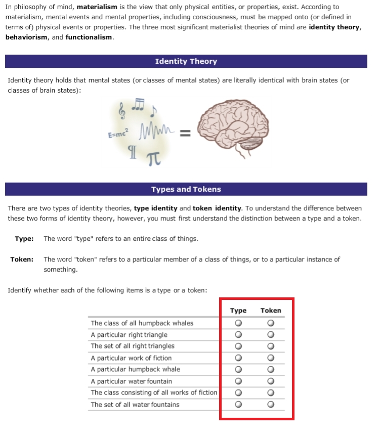 In philosophy of mind, materialism is the view that | Chegg.com
