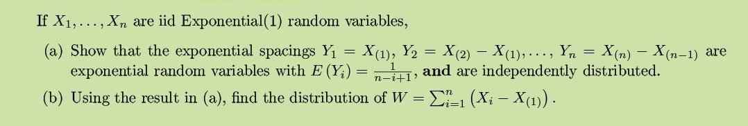 Solved If X1,…,Xn are iid Exponential(1) random variables, | Chegg.com