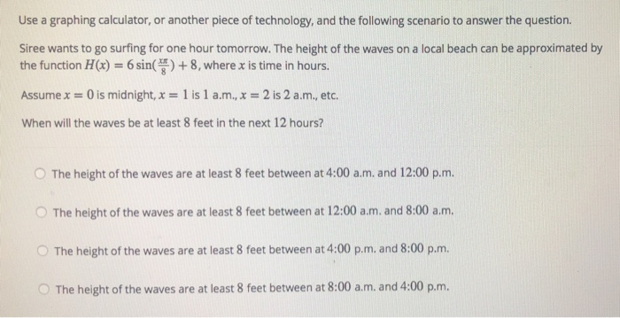Solved Use a graphing calculator, or another piece of | Chegg.com