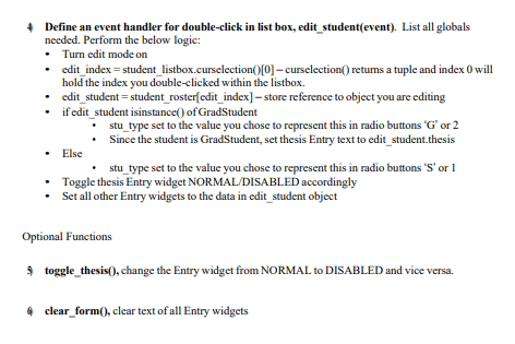 Solved Sample Output Student Entry Form - Student Entry Form | Chegg.com