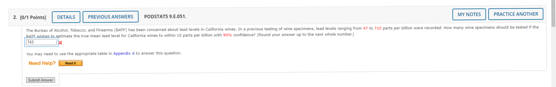 Solved .BATF.. wishes.to.estimate the true mean lead level | Chegg.com