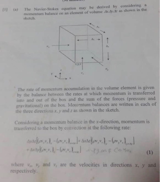 Solved momentum balance on an element of volume Δrdit as | Chegg.com