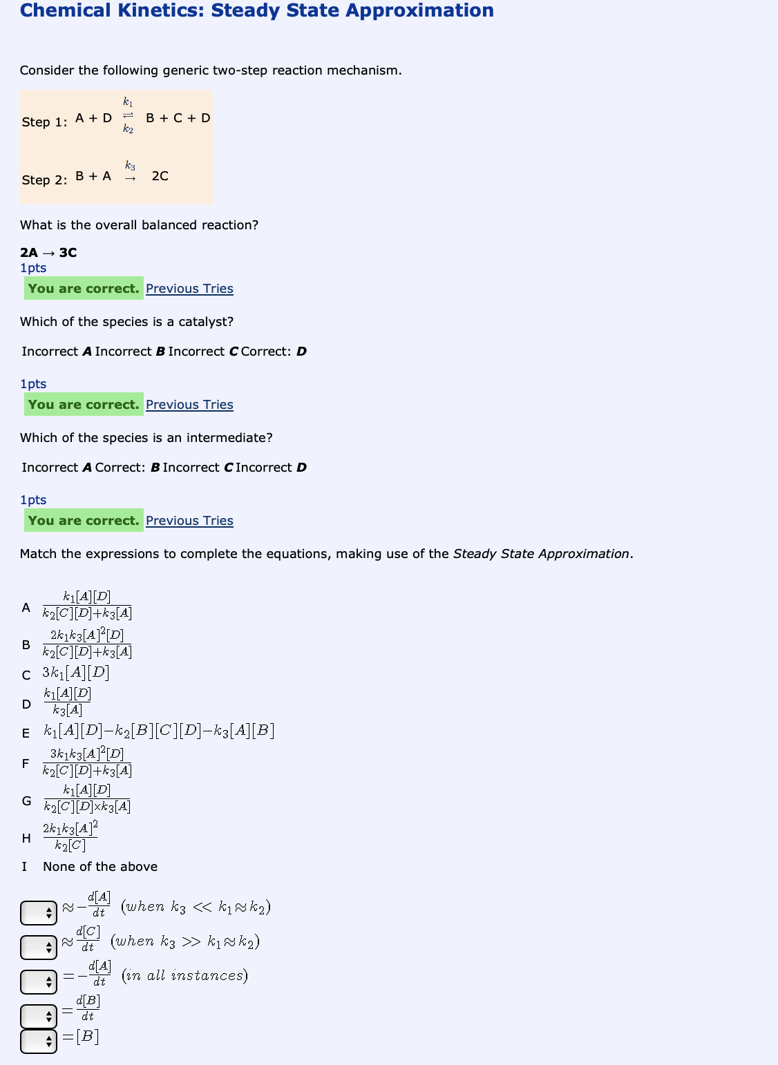 Solved Only need help with “Match the expressions to | Chegg.com