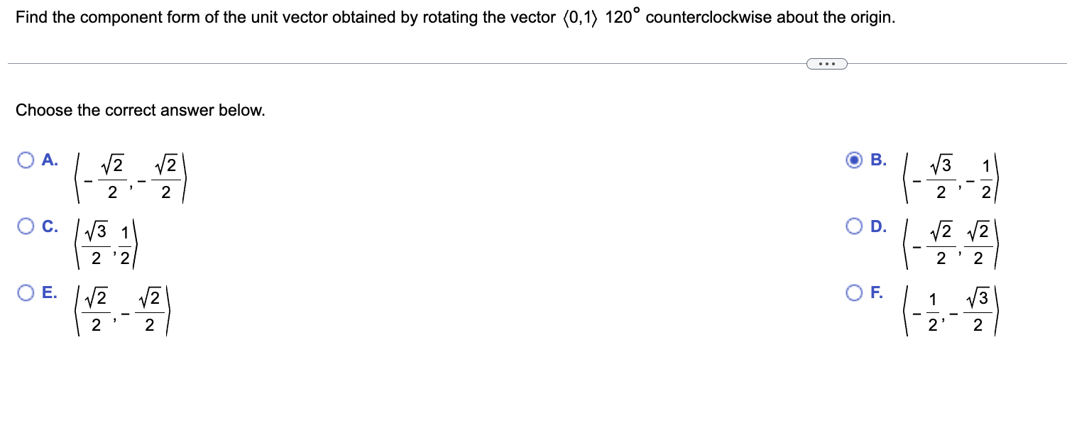 Solved Find the component form of the unit vector obtained | Chegg.com