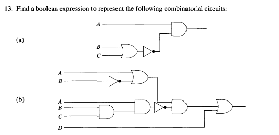3. Find a boolean expression to represent the | Chegg.com
