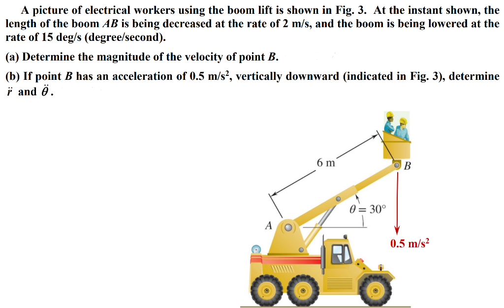 Solved A picture of electrical workers using the boom lift | Chegg.com