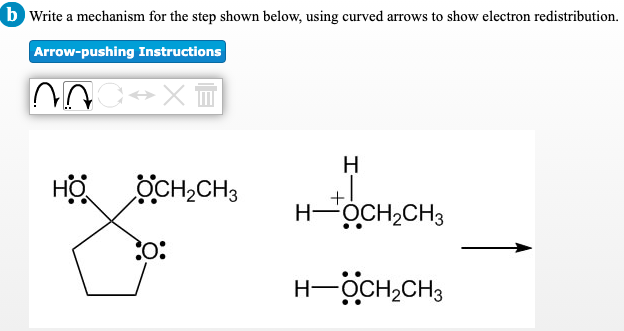 Solved b Write a mechanism for the step shown below, using | Chegg.com