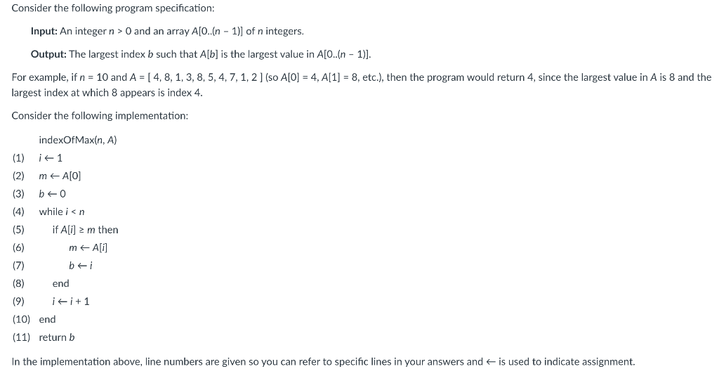 Part A. Use induction to establish the following loop | Chegg.com