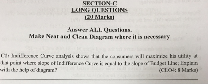 Solved SECTION-C LONG QUESTIONS (20 Marks) Answer ALL | Chegg.com