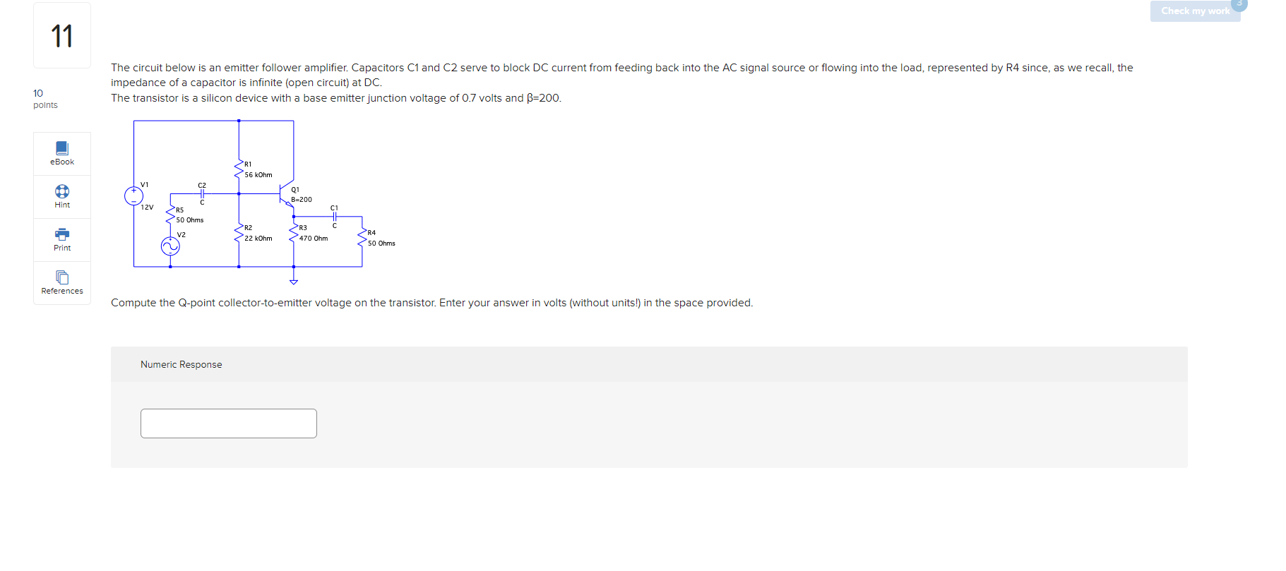 [Solved]: impedance of a capacitor is infinite (open circui