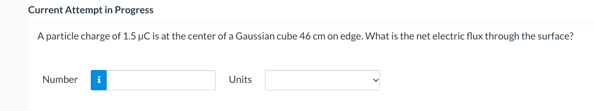 Solved Current Attempt in ProgressA particle charge of | Chegg.com