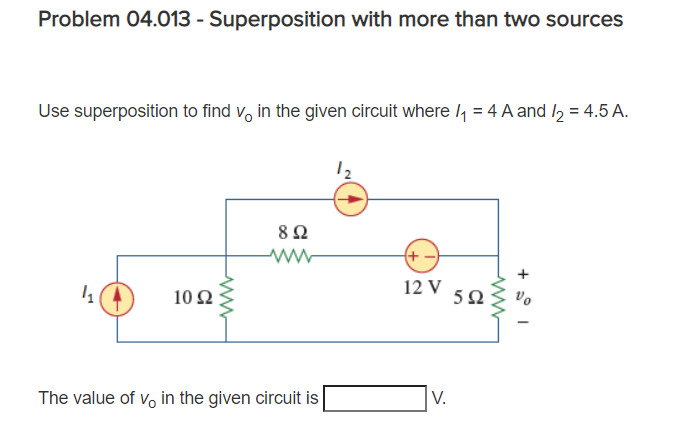 Solved Problem 04.013 - Superposition with more than two | Chegg.com