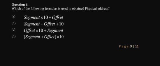 Solved Question 6 . Which of the following formulas is used | Chegg.com