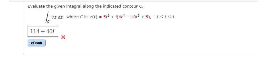 Solved Evaluate the given integral along the indicated | Chegg.com