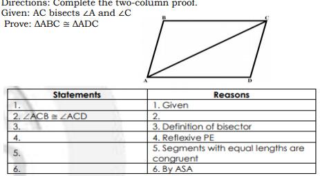 Solved Directions: Complete the two-column proof. Given: AC | Chegg.com