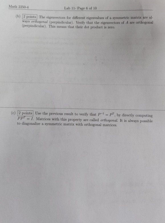 Solved Math 2250-4 Lab 11- Page 5 of 10 2. 8 points | Chegg.com
