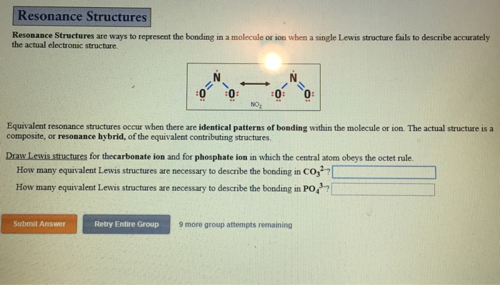 Solved Resonance Structures Resonance Structures are ways to | Chegg.com