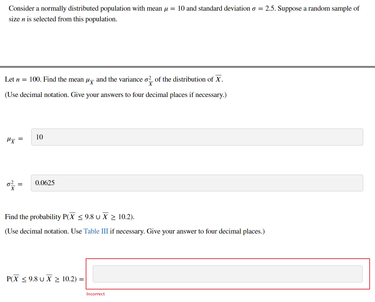 Solved Consider a normally distributed population with mean | Chegg.com