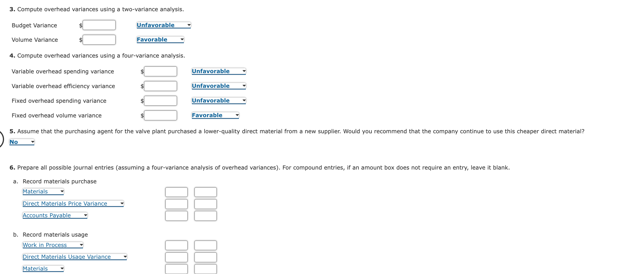 Solved Basic Variance Analysis, Revision of Standards, | Chegg.com