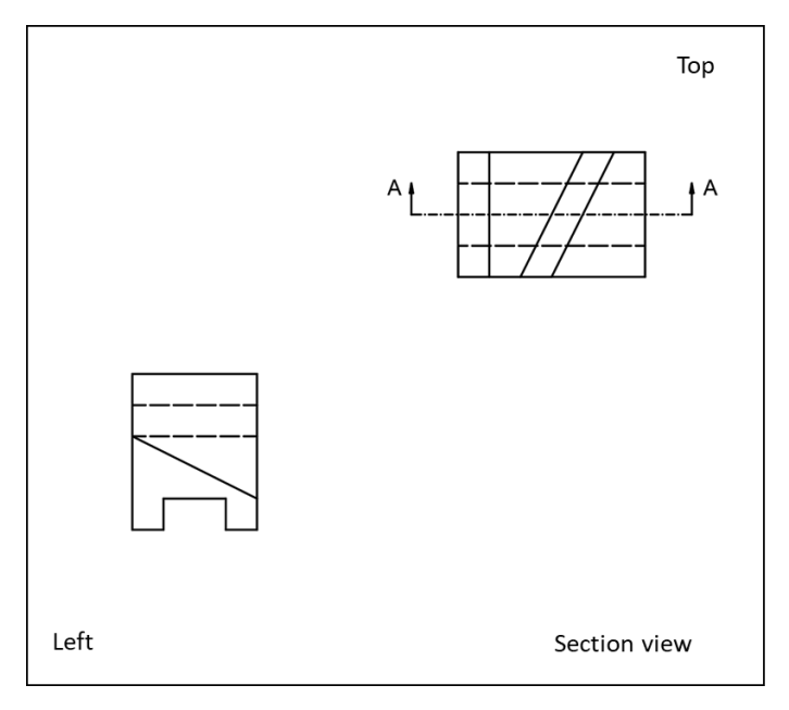 Solved Given the two multi-views, sketch the full section | Chegg.com