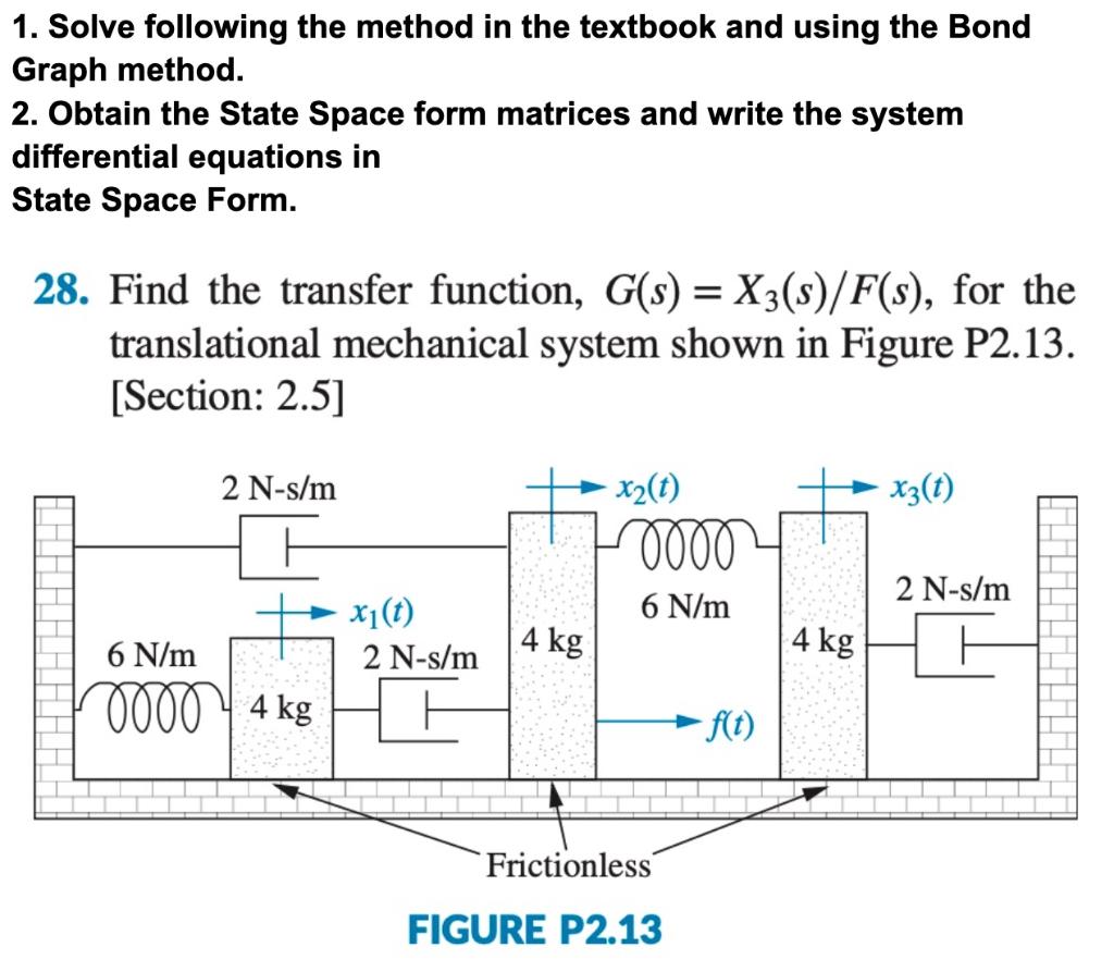 Solved 1. Solve following the method in the textbook and | Chegg.com