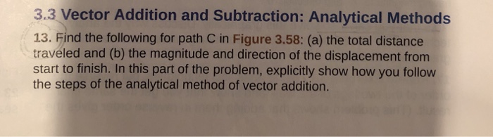 Solved 3.3 Vector Addition and Subtraction: Analytical | Chegg.com
