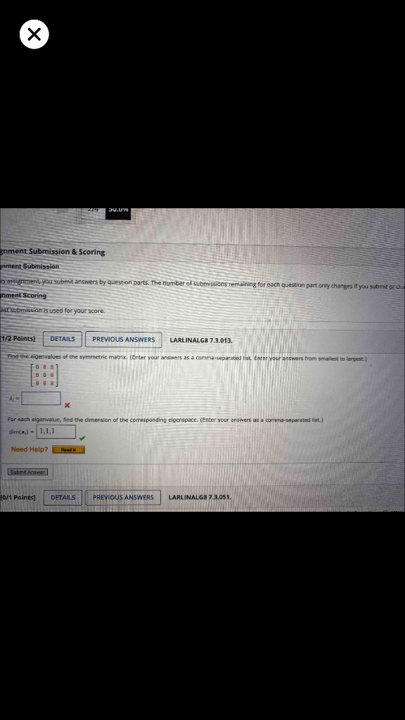 Solved DU.U gnment Submission & Scoring gnment Submission is | Chegg.com