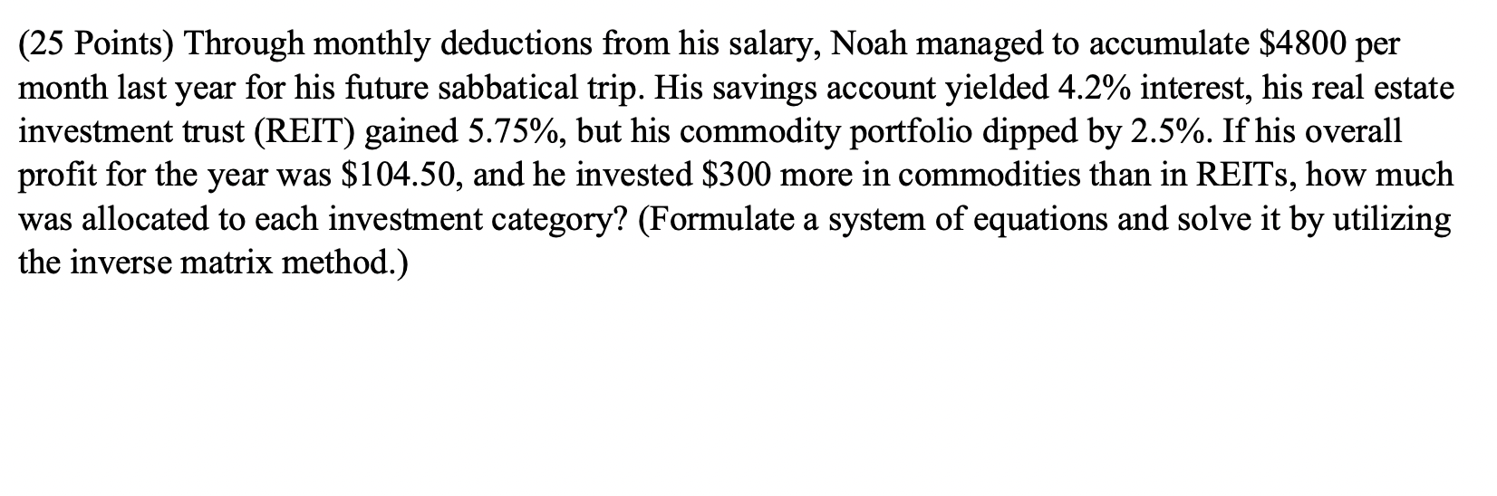 Solved (25 Points) Through monthly deductions from his | Chegg.com