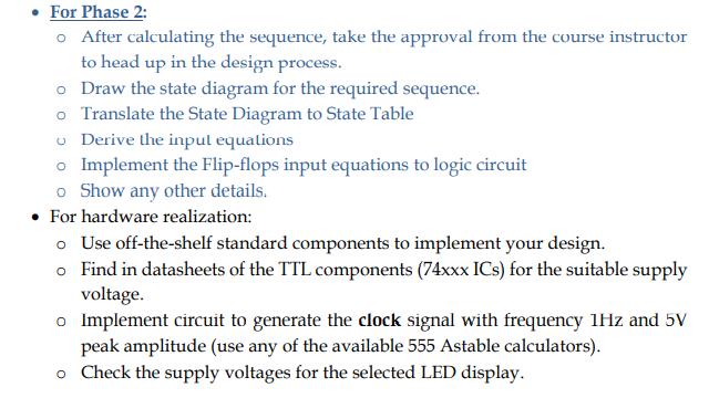 Phase 2: Refer to Fig. 2; Design a sequential circuit | Chegg.com
