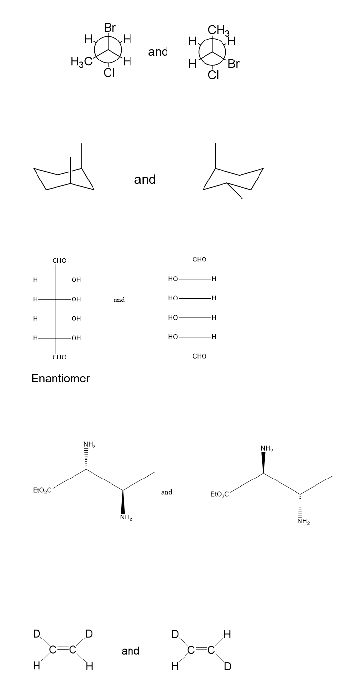 Solved Are the following pair of structures enantiomers, | Chegg.com