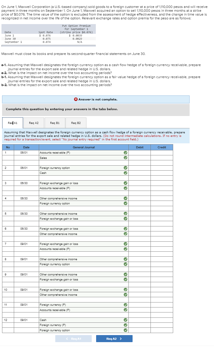 Solved On June 1, Maxwell Corporation (a U.S.-based company) | Chegg.com