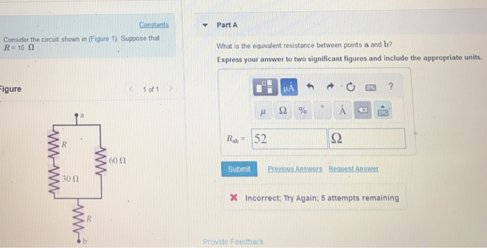 Solved Constants PartA Consider the circuit shown in (Figure | Chegg.com