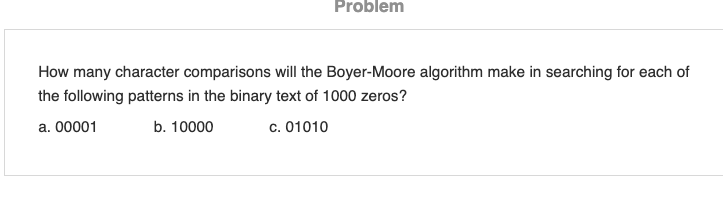 PART B. PLEASE EXPLAIN HOW THE GOOD SUFFIX TABLE FOR | Chegg.com